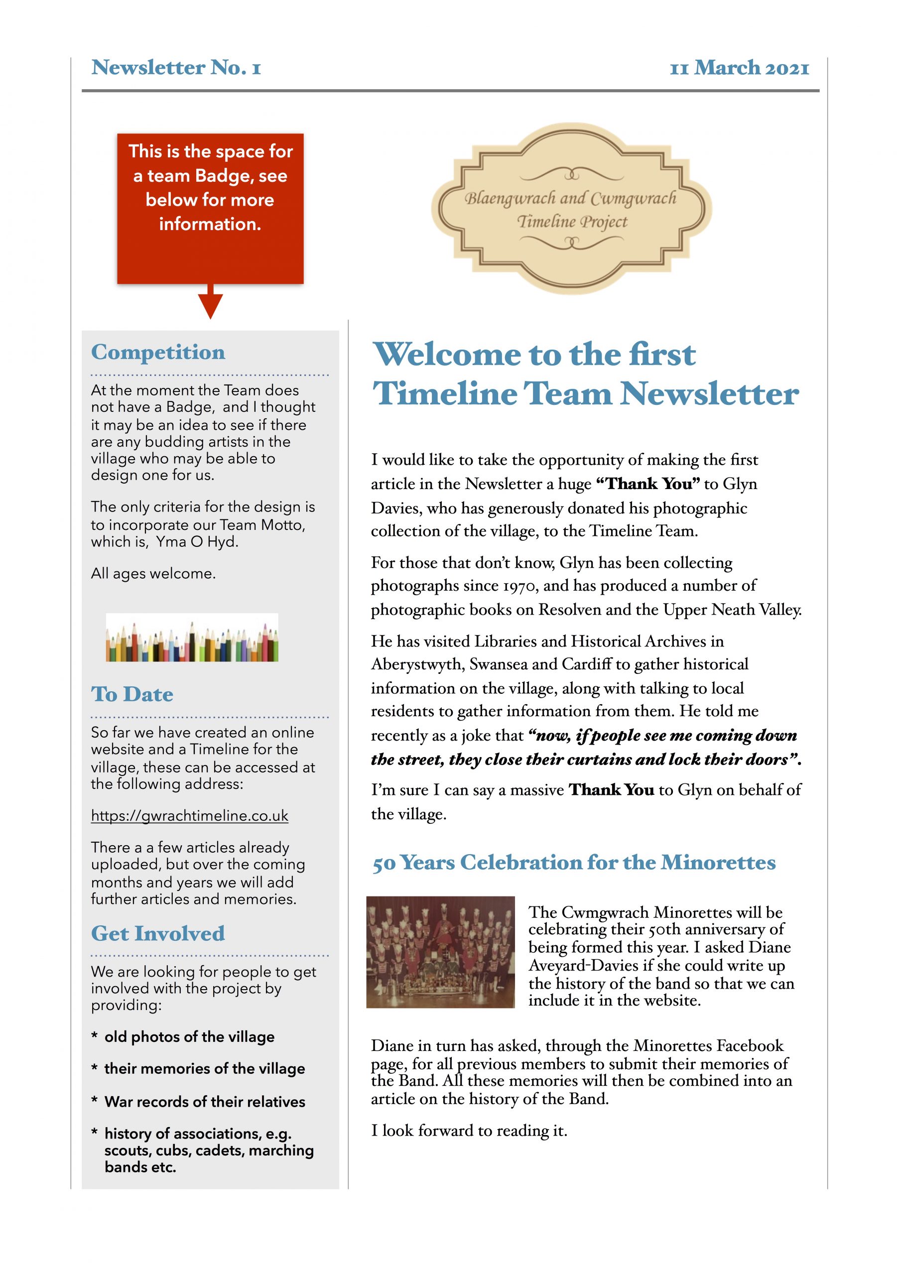 Gwrach Timeline team Newsletters - Blaengwrach and Cwmgwrach Timeline ...